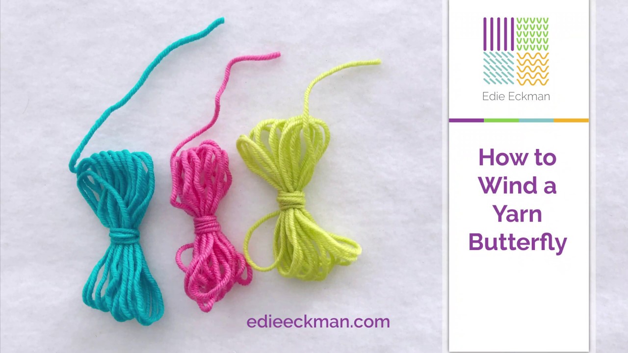 How to Wind a Yarn Butterfly - YouTube