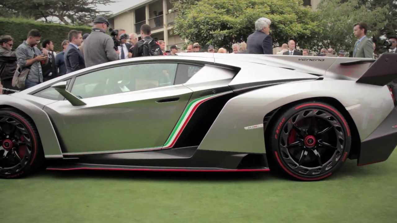 Lamborghini Veneno - Up Close @ Pebble Beach - CAR and DRIVER - YouTube