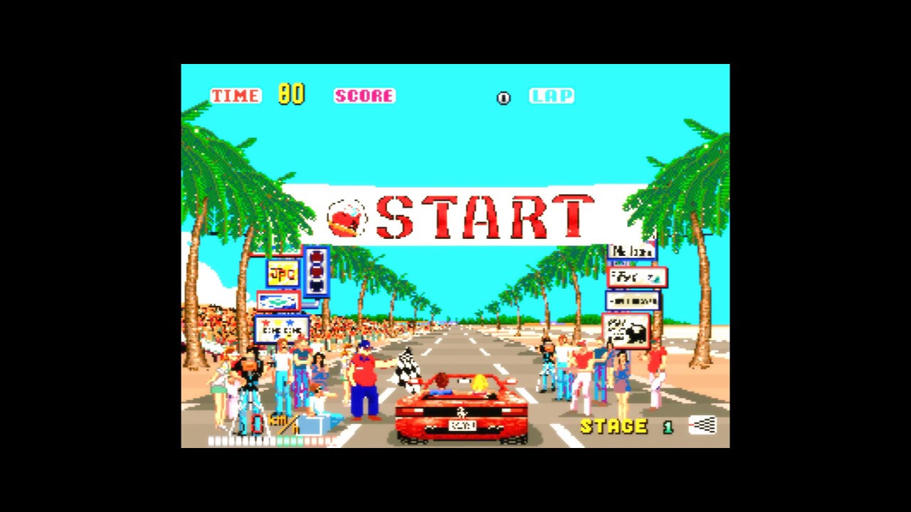 Outrun Arcade Playthrough 2 - YouTube