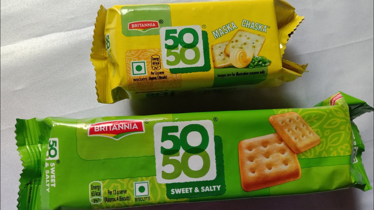 Britannia 50-50 Maska Chaska VS Sweet & Salty Biscuits Unboxing l # ...