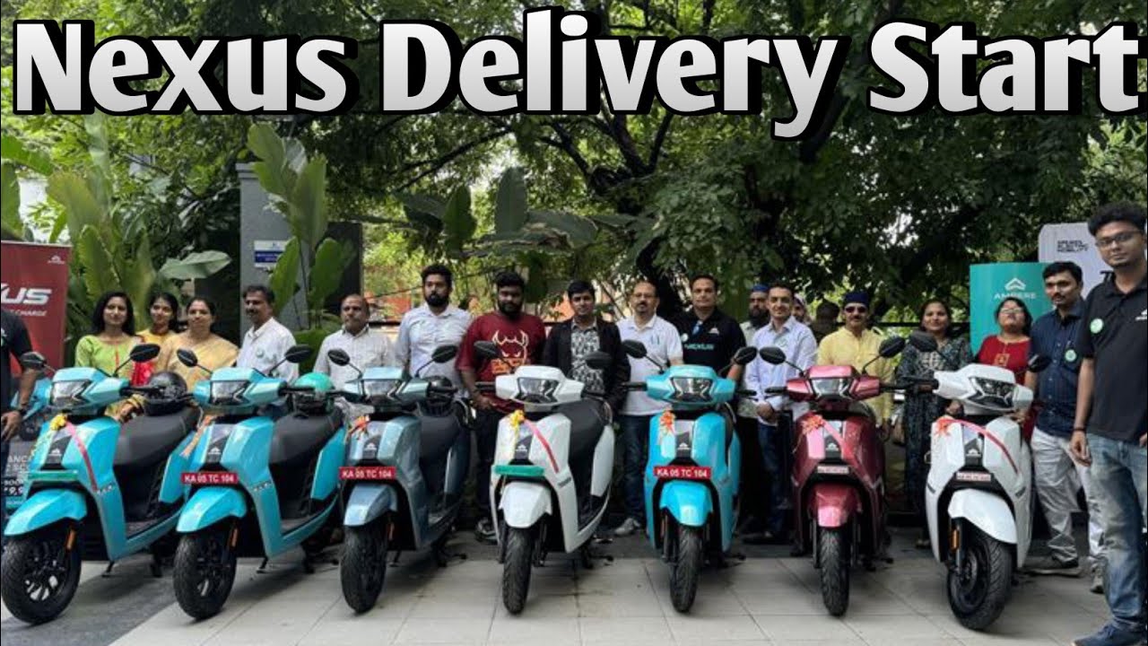 Ampere nexus electric scooter delivery start। Ampere nexus electric ...