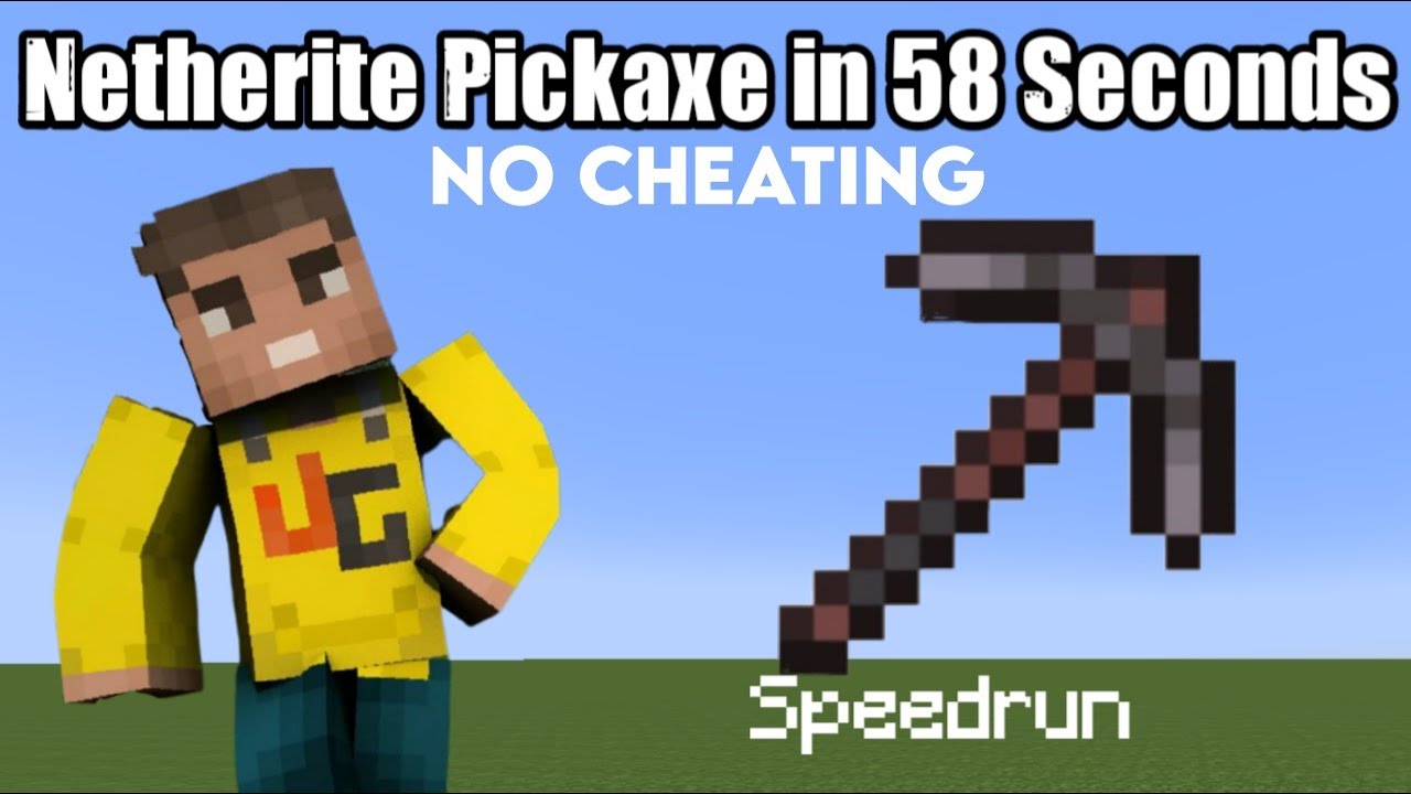 How Techno Gamerz get Netherite pickaxe of Minecraft in 58 Seconds ...