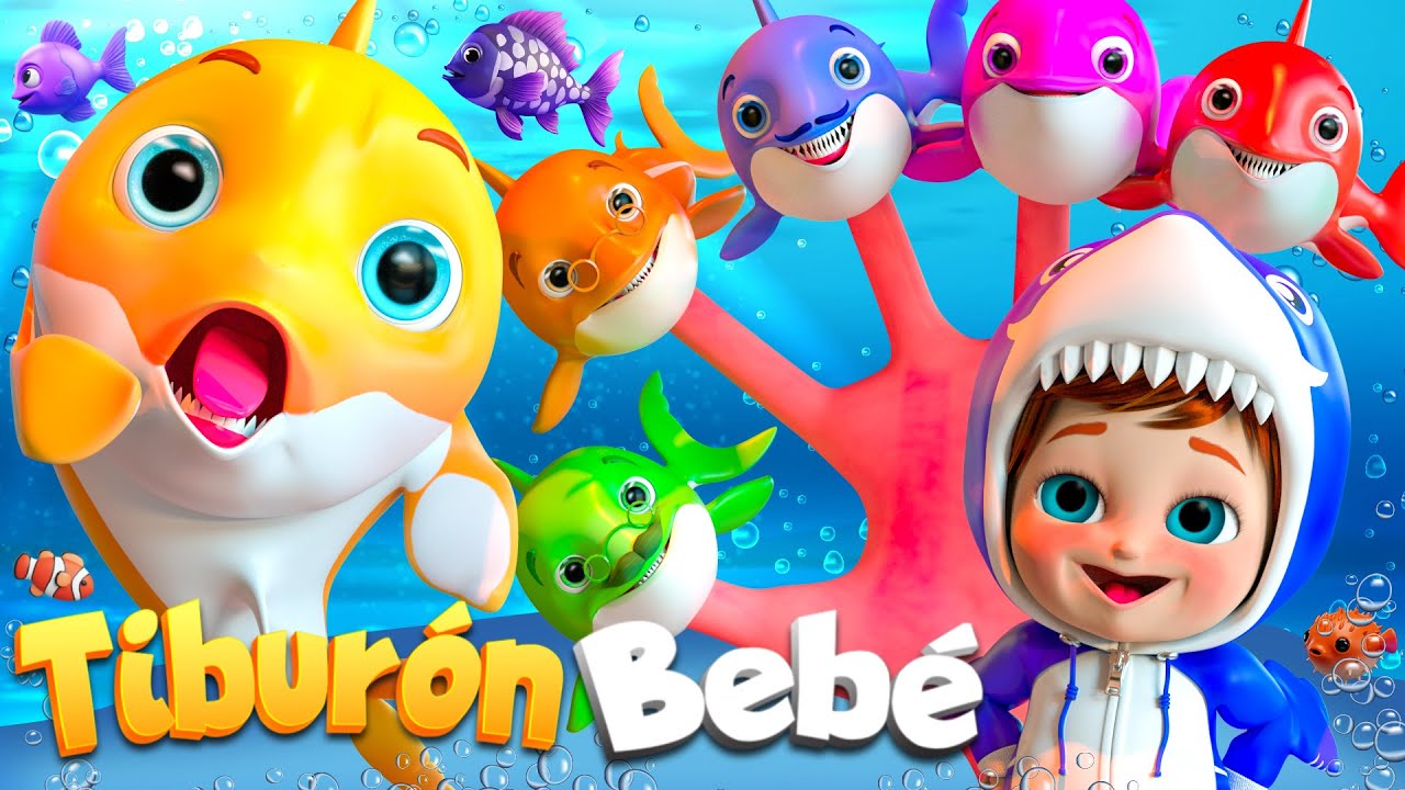 Tiburón bebé en la playa - Canciones para bebés - Rimas infantiles y ...