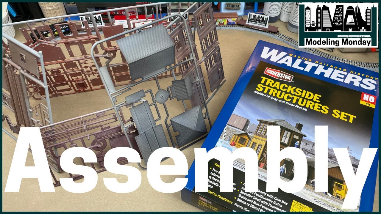 L61 | Assembling The Trackside Structures | Modeling Monday - YouTube