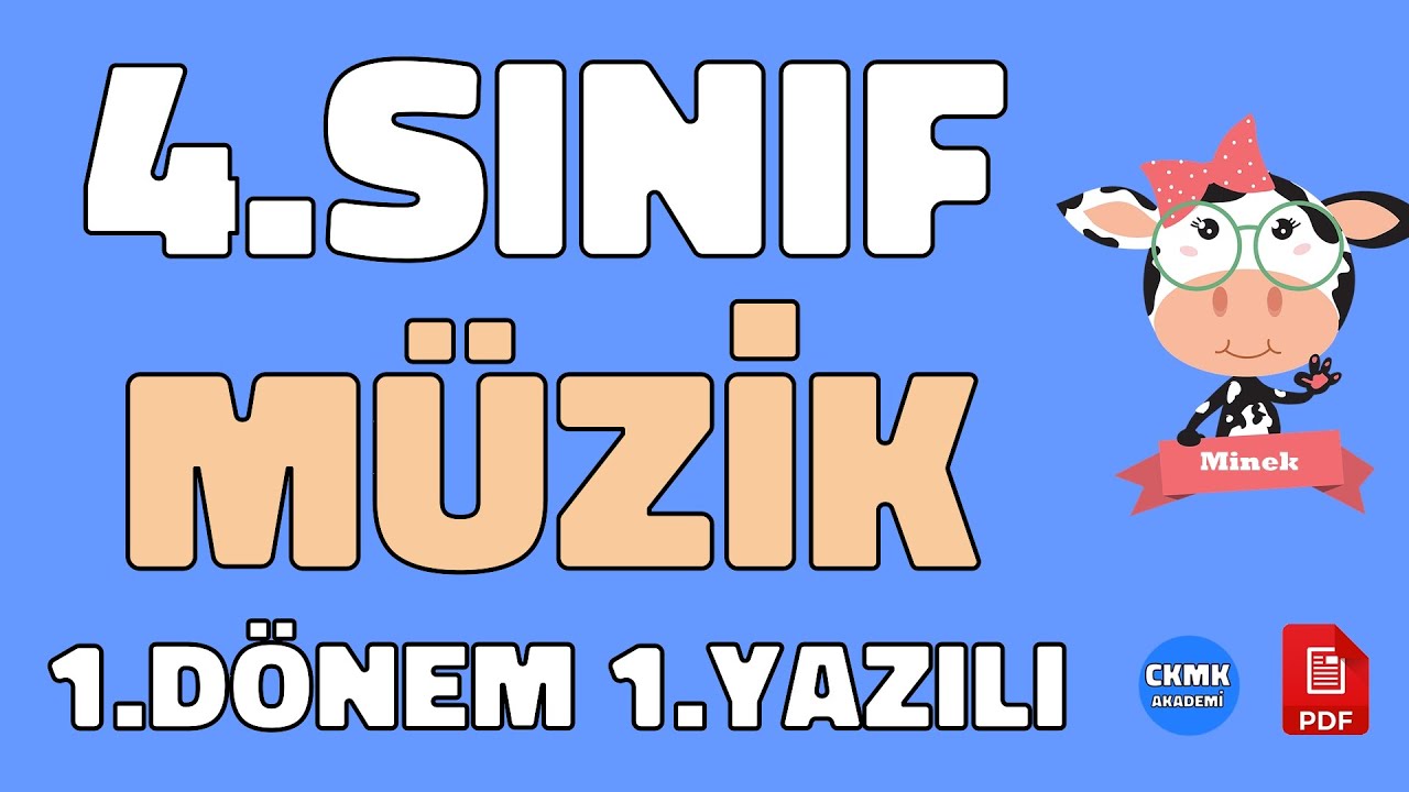 4.Sınıf Müzik 1.Dönem 1.Yazılı Soruları ve Çözümü (%99 Çıkabilir 😊 ...