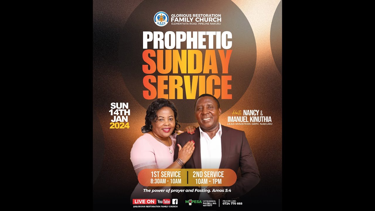 PROPHETIC SUNDAY 1ST SERVICE. // ORDINANCE OF FIRST FRUITS. // BISHOP ...