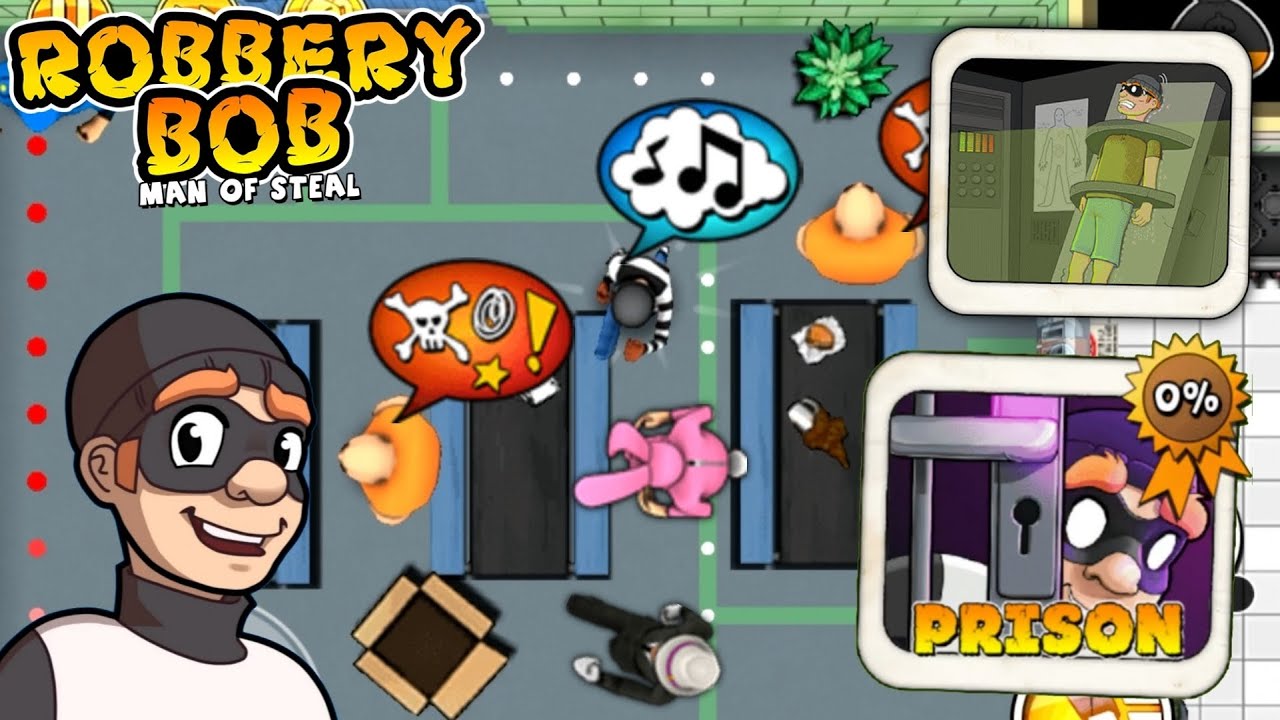 Robbery Bob - Prison Chapter Gameplay Walkthrough Ep 63 - YouTube