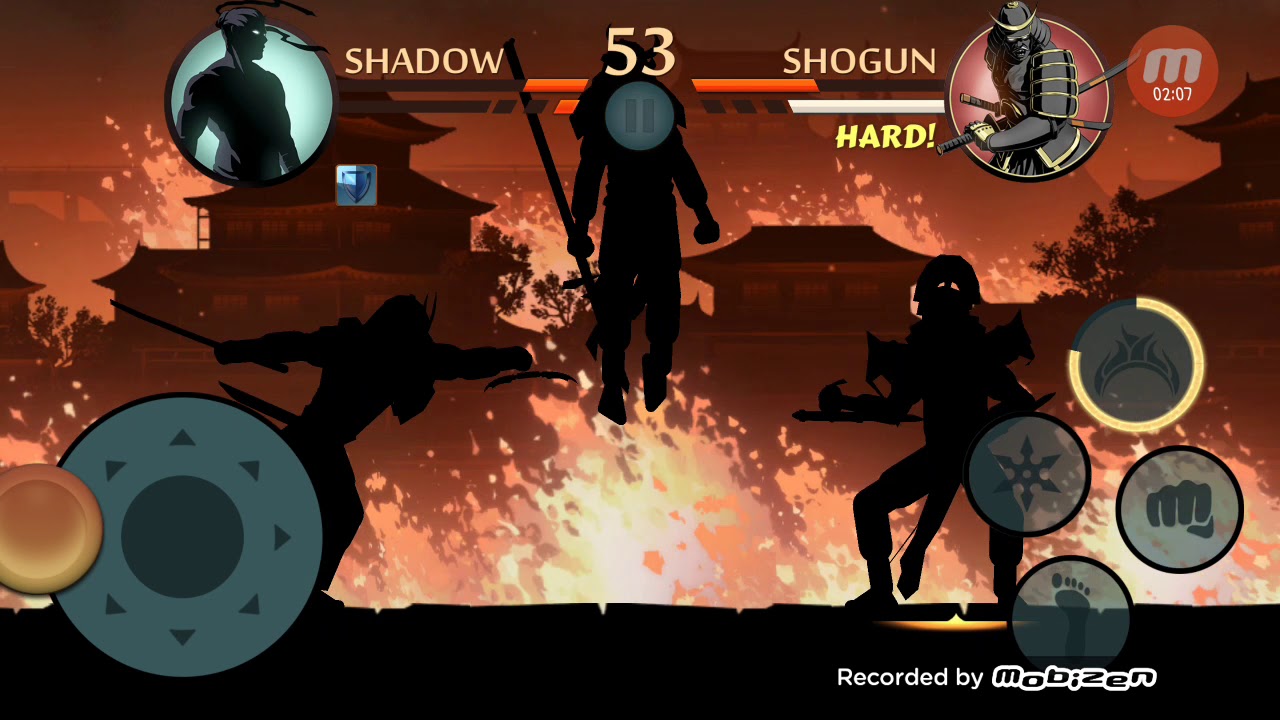 Defeating shogun in shadow fight 2 - YouTube