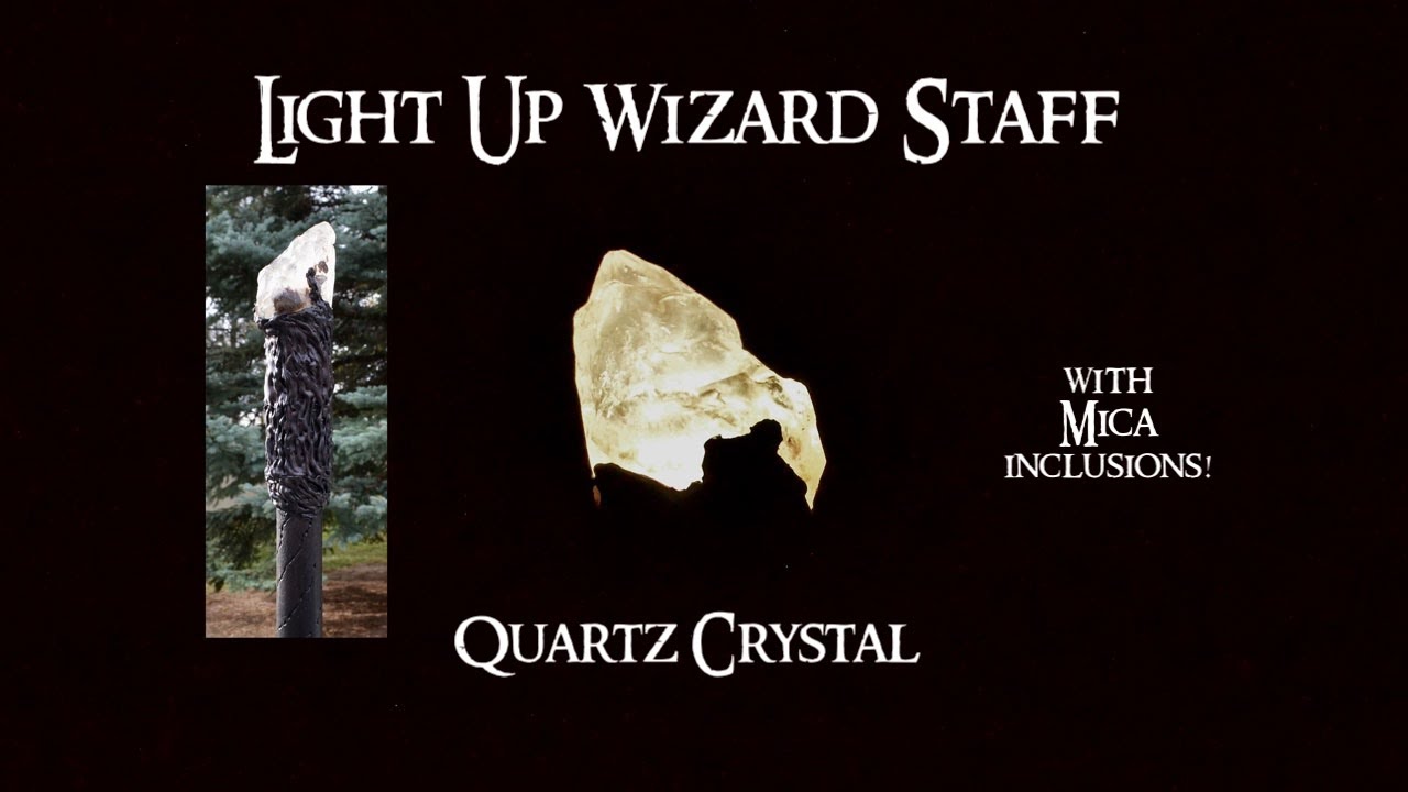 Light Up Quartz Wizard Staff with mica inclusions 11/03/25 - YouTube