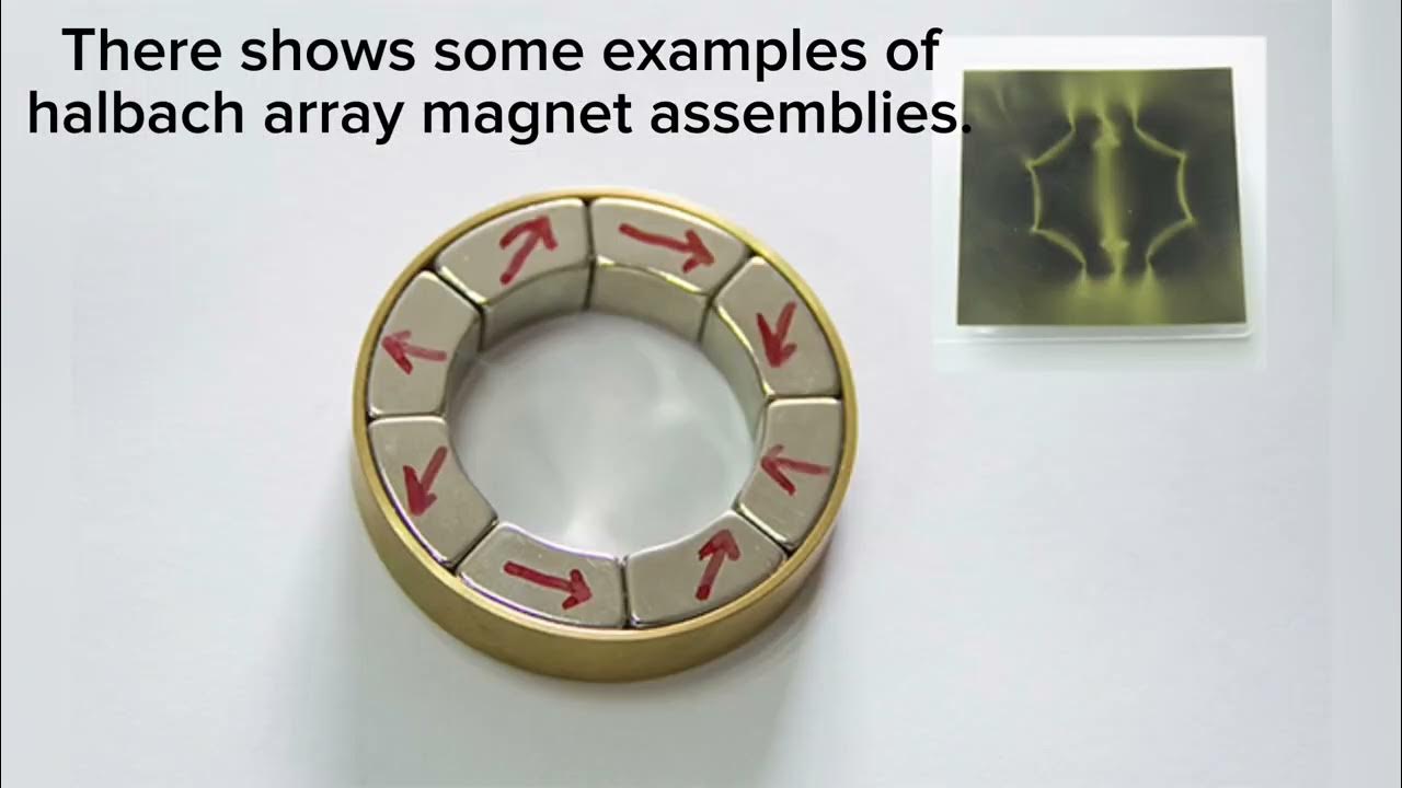 Some examples of Halbach array magnets assembly - YouTube