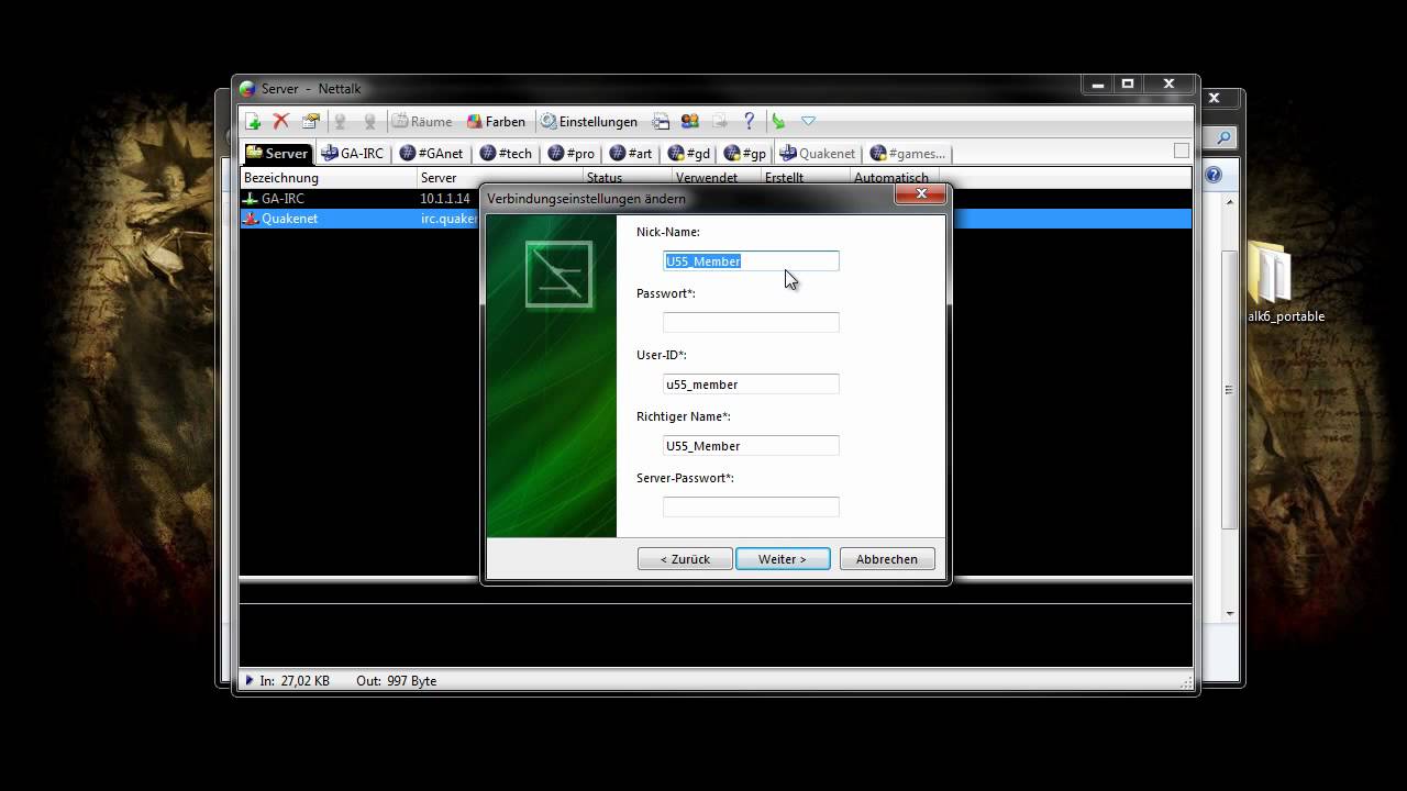 Einführung in Nettalk (IRC / MUC) - YouTube