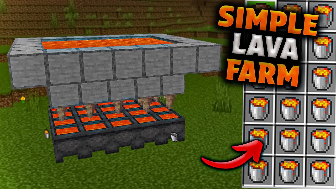 Easy 1.21 Lava Farm in Minecraft Bedrock (MCPE/Xbox/PS/Switch/PC) - YouTube