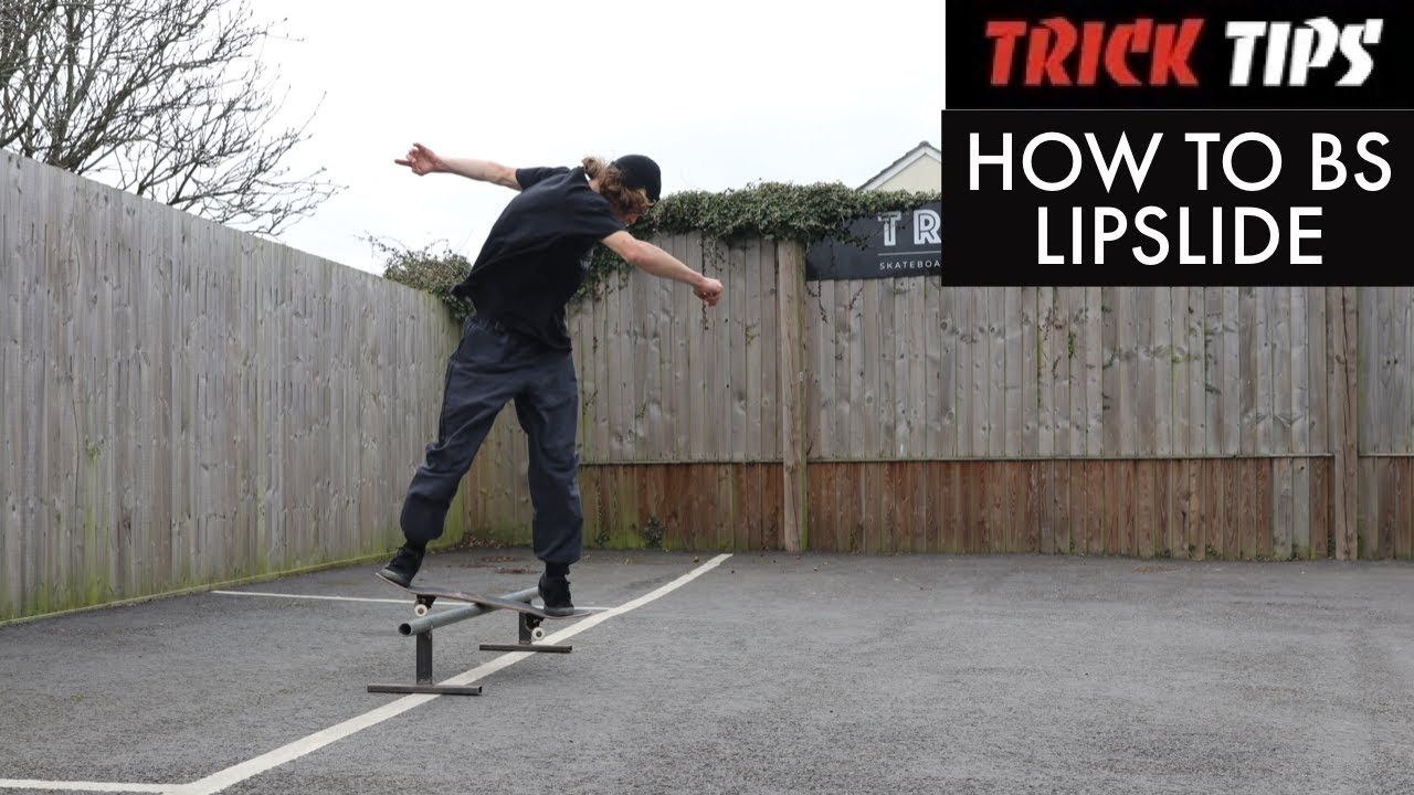 How To Backside Lipslide - Trick Tips - TR7 SKATE - YouTube