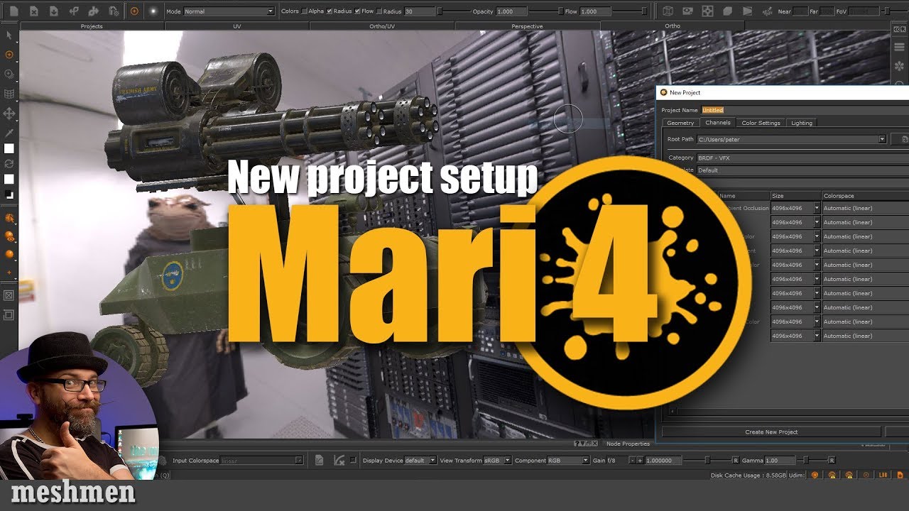 Mari 4 | The new project setup | what is new in Mari 4 series - YouTube