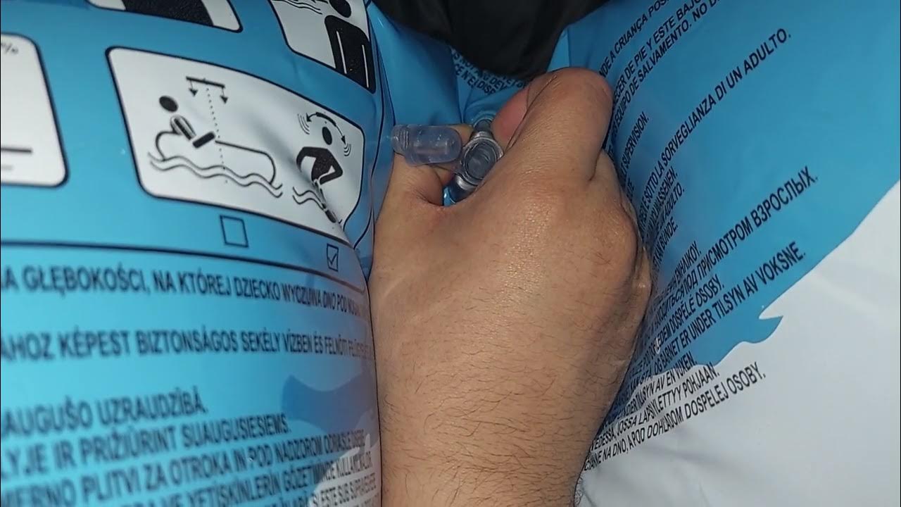 Deflate inflatable Bestway Blue Shark - YouTube