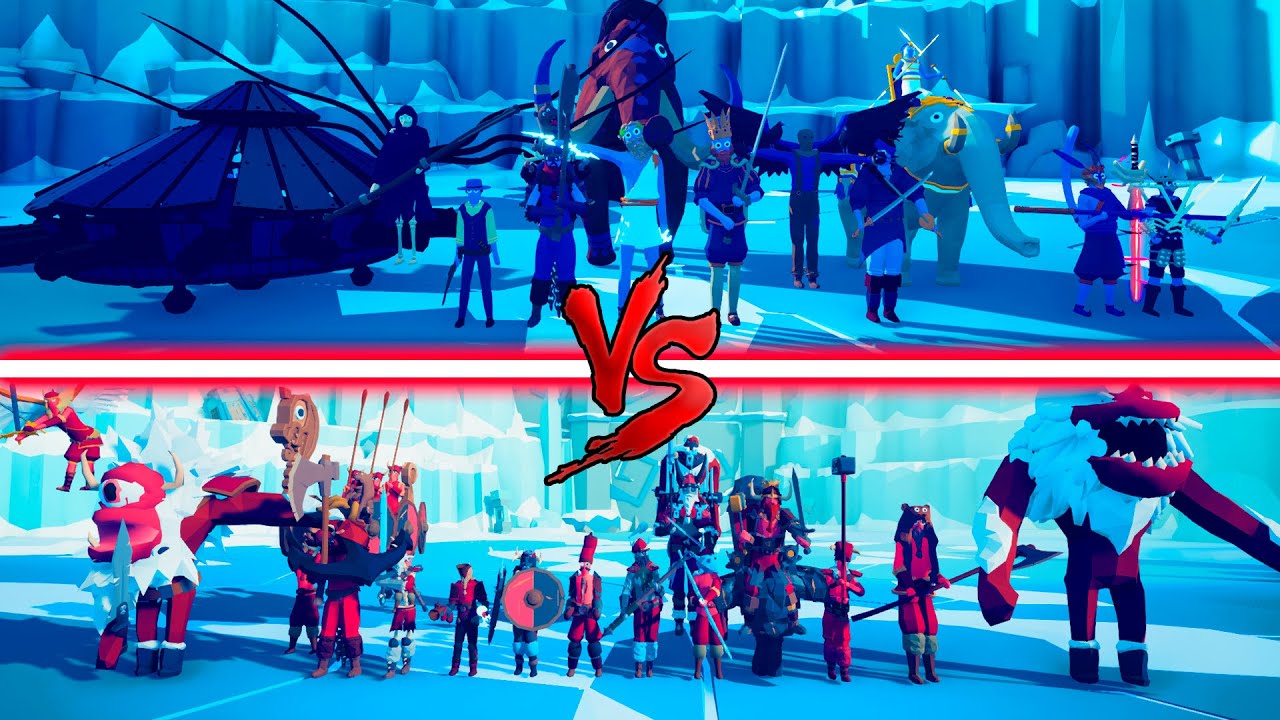 BOSS UNITS TEAM vs GIANT VIKING TEAM - Totally Accurate Battle ...