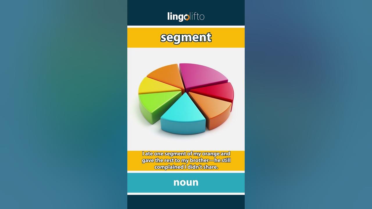 🇬🇧 Segment Meaning : Flash Card : Learn English Vocabulary - YouTube