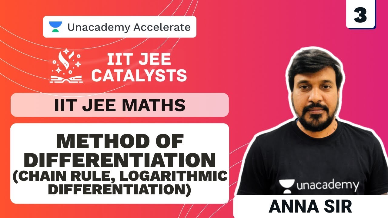 Method of Differentiation: Chain Rule & Logarithmic L3 | JEE Maths ...