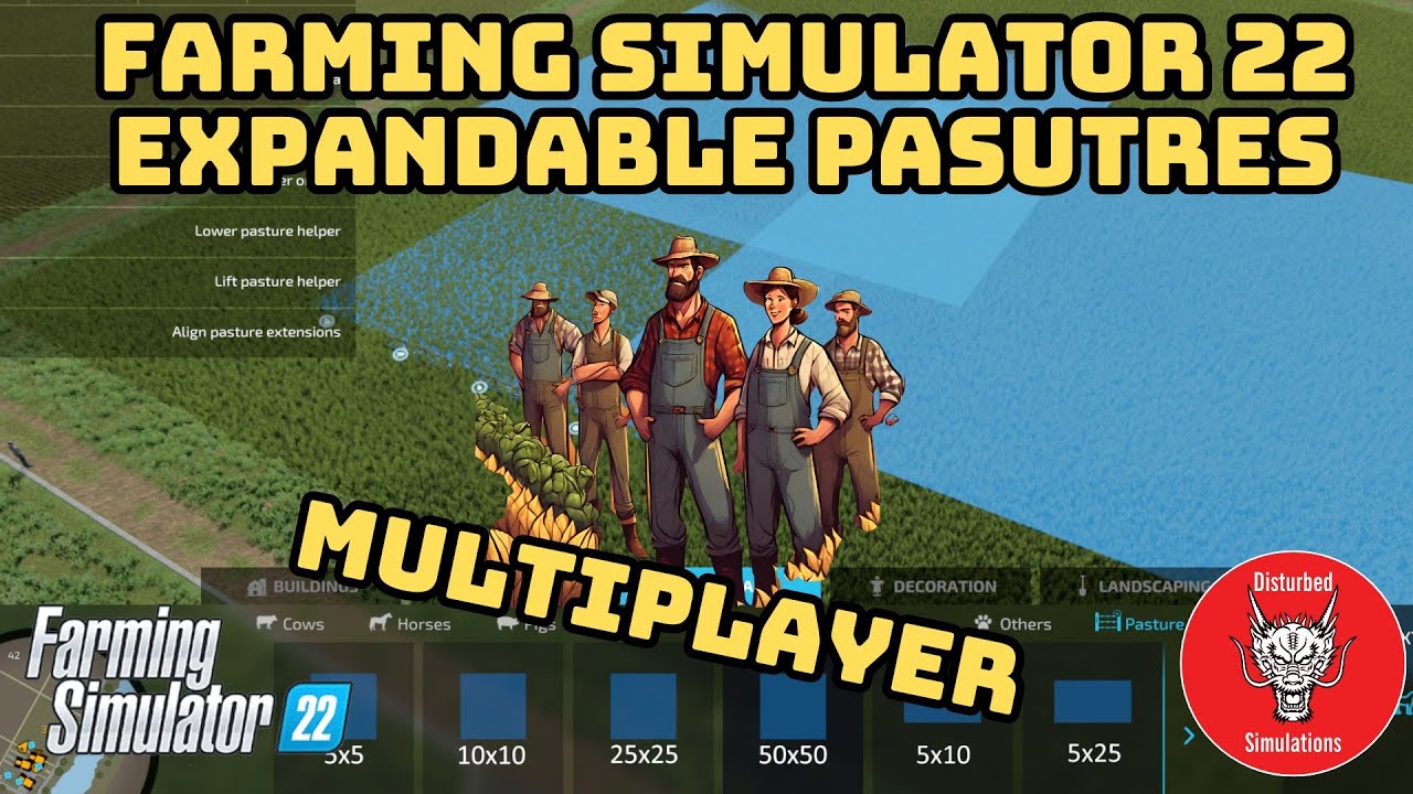 MULTIPLAYER | EXPANDABLE PASTURES | Farming simulator 22 - YouTube