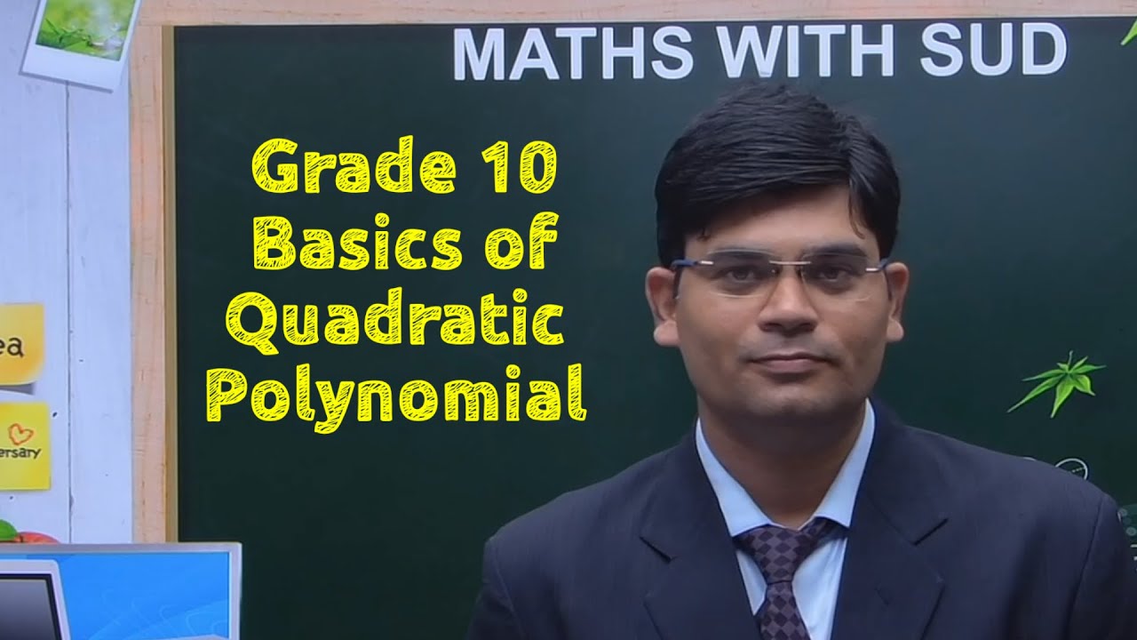 MATHS GRADE 10 : Polynomials : Basics Of Quadratic polynomials - YouTube