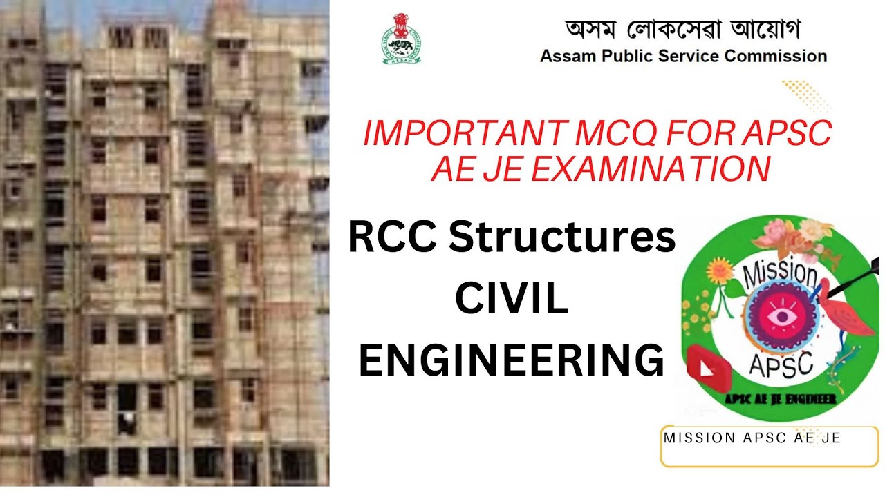 Important Mcq For APSC Civil Engineering Examination(RCC) - YouTube