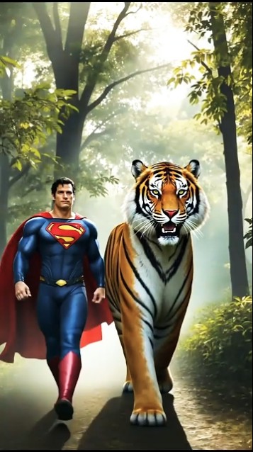 Tiger Superman 🐅💥 | Unstoppable Power Unleashed! - YouTube