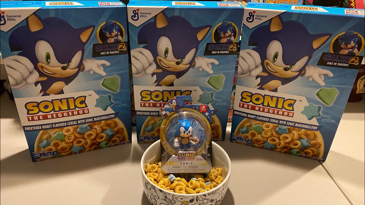 Sonic The Hedgehog Cereal Review + Toy Review (2022) - YouTube