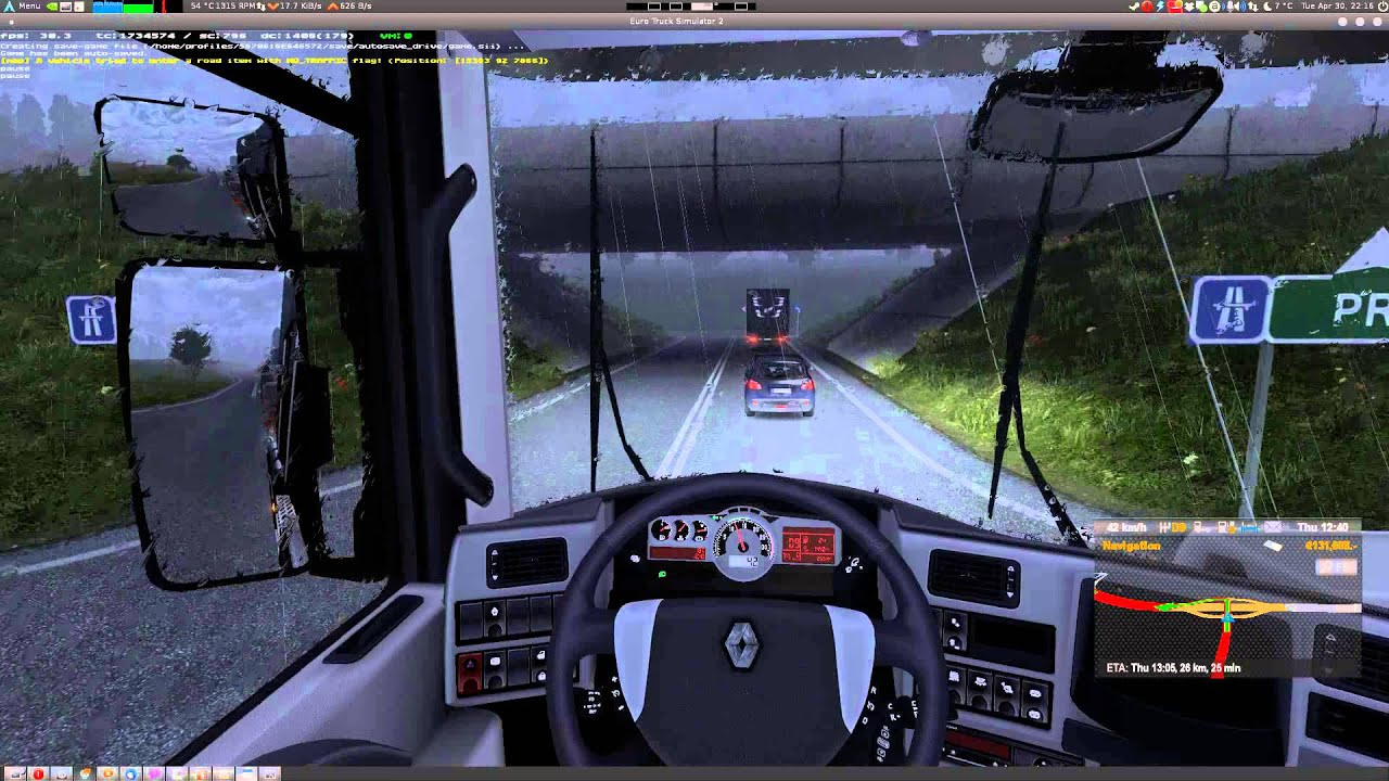 Linux Gaming: Euro Truck Simulator 2 [native] - YouTube