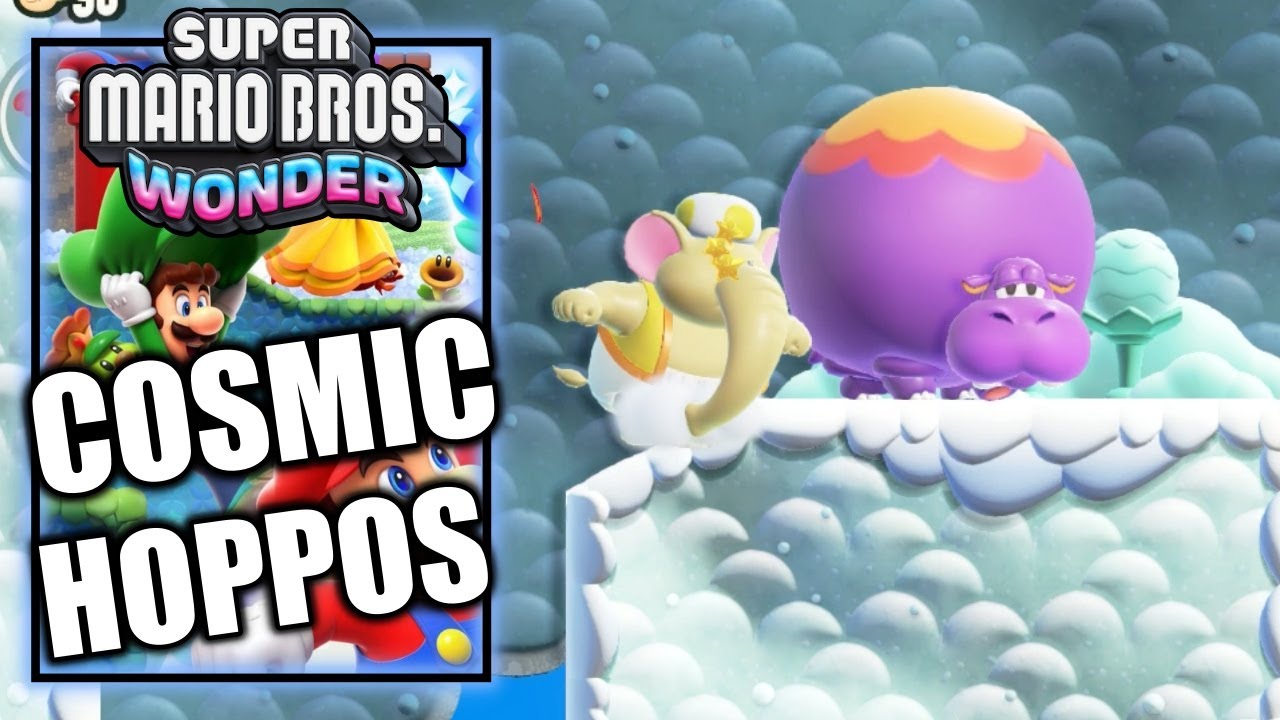Super Mario Bros Wonder - Cosmic Hoppos - 100% All Wonder Seeds, Flower ...