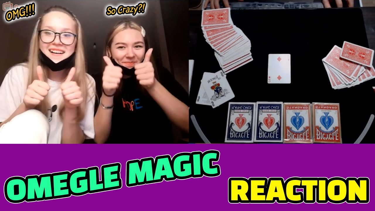 랜덤채팅 오메글에서 카드마술하기! | Omegle Magic Reactions - YouTube