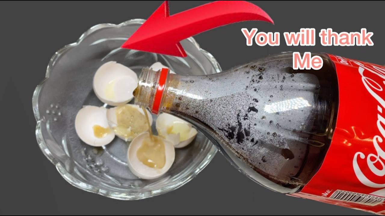 🫣😳mix coca cola with egg shell and you will not believe the result ...