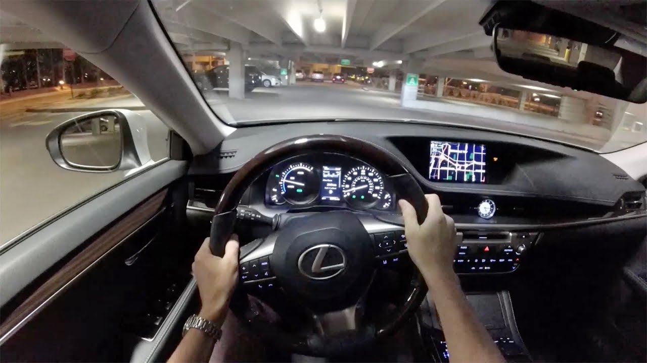 2017 Lexus ES 300h - POV Night Drive (Binaural Audio) - YouTube