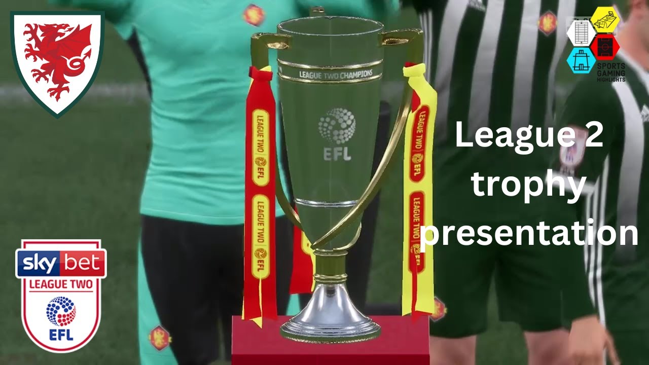 Fifa-Wales League 2 trophy presentation - YouTube