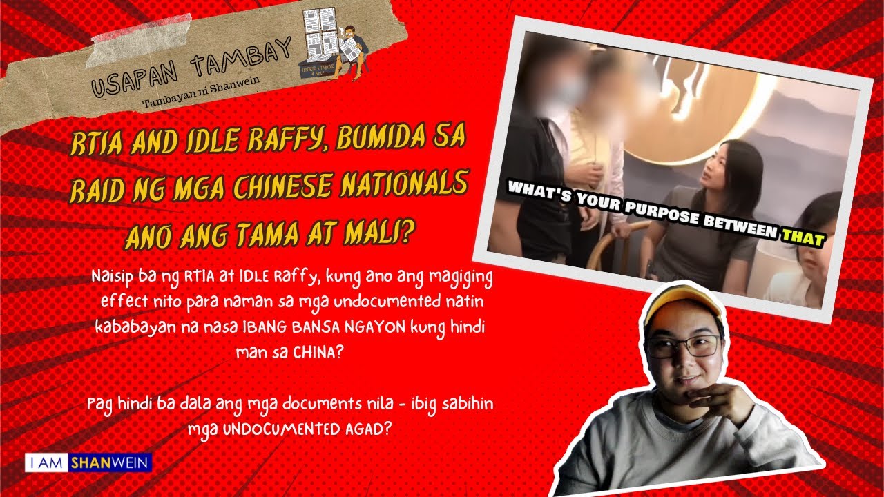 RTIA at IDLE Raffy, bumida sa raid ng mga Chinese national sa ...