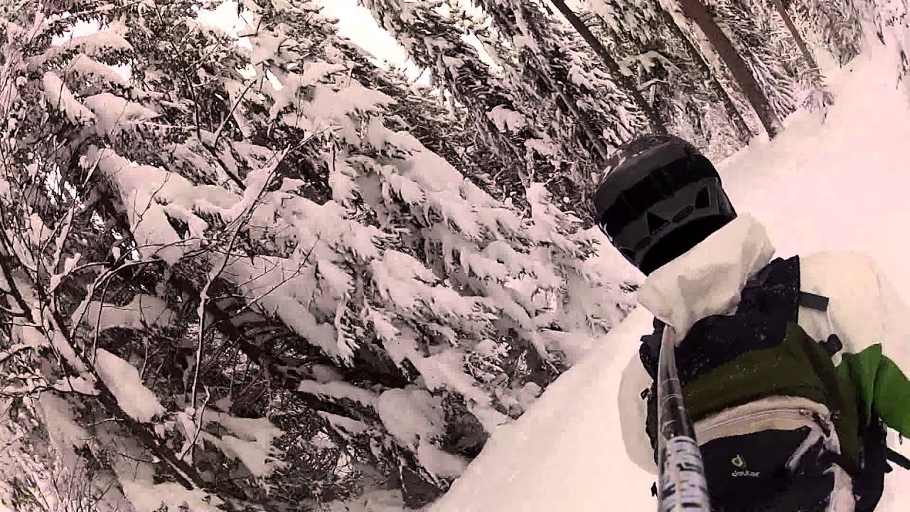 Ski in Courchevel, powder and off-track in the forest - Go Pro [HD ...