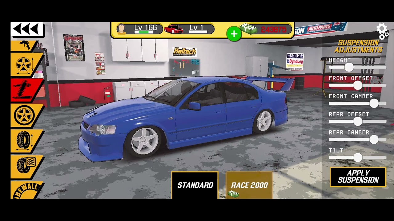 BA falcon build and skid on burnout masters - YouTube