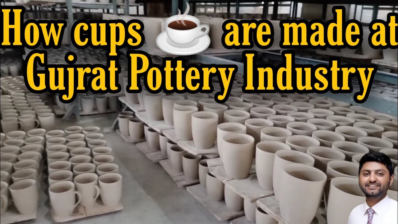 How cups are made-Gujrat pottery Industry - YouTube