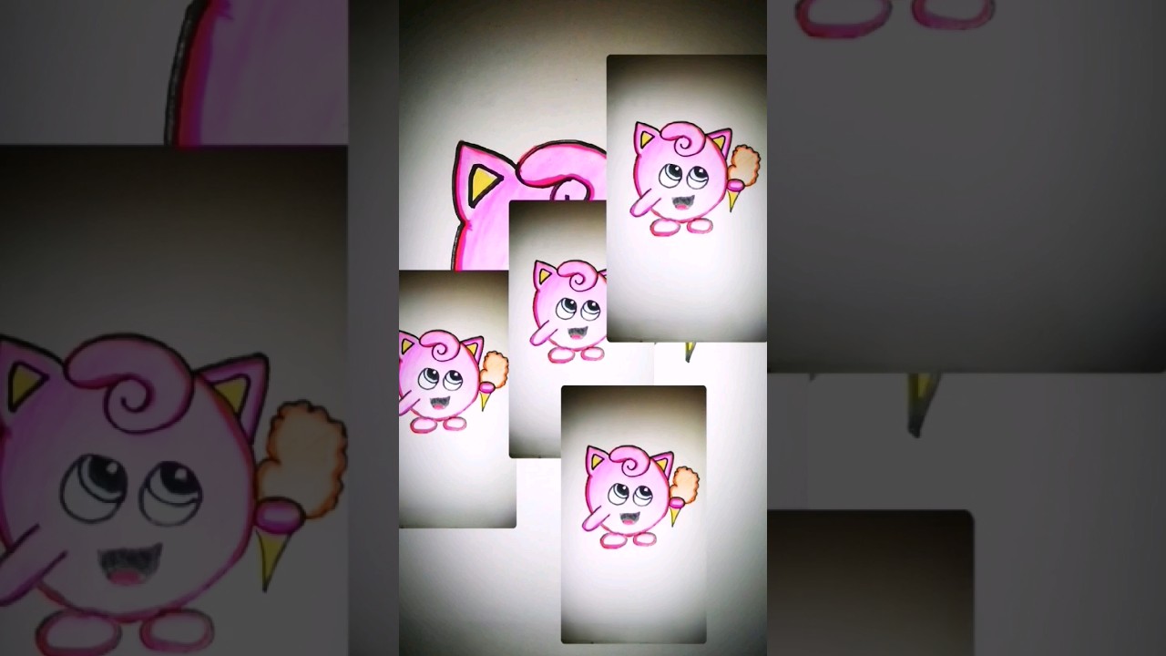 Como dibujar a JIGGLYPUFF de pokemon paso a paso/pokemon que canta ...