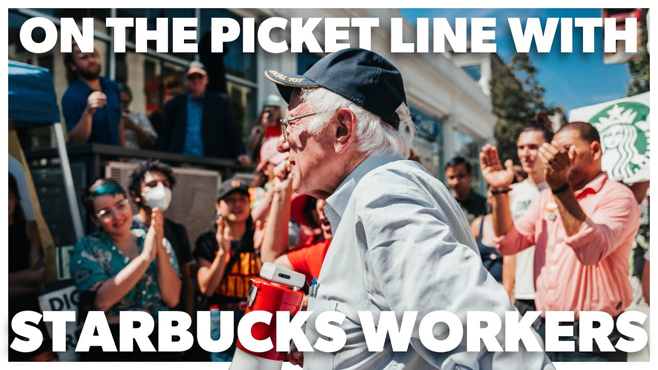 On the picket line with Starbucks workers. - YouTube