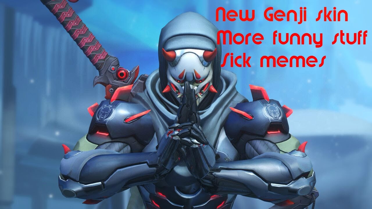 Genji skin, Symmetra stack, and bad aim McMeme [Overwatch] - YouTube
