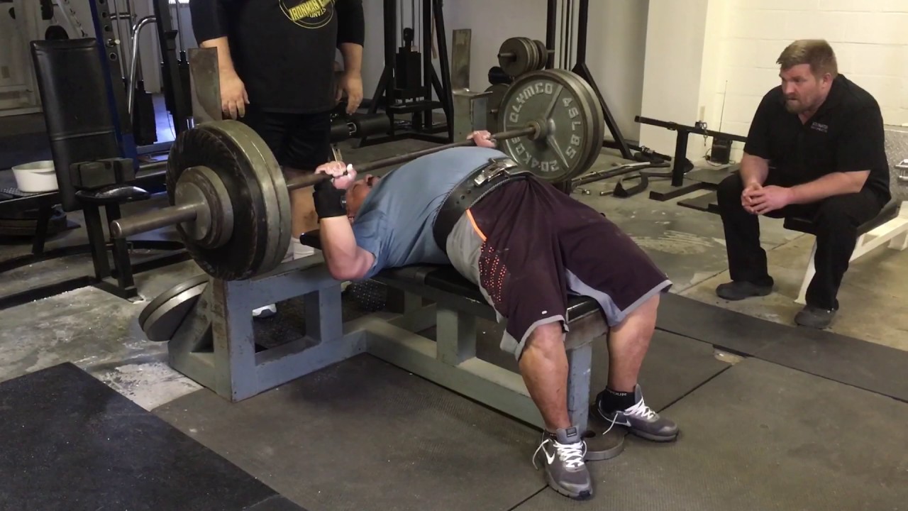 Bench Press 360 lbs paused - YouTube