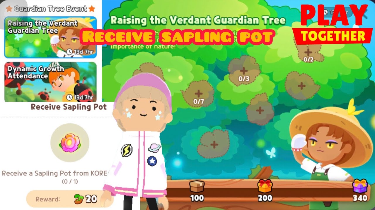 Receive Sapling Pot Mission | PLAYTOGETHER - YouTube