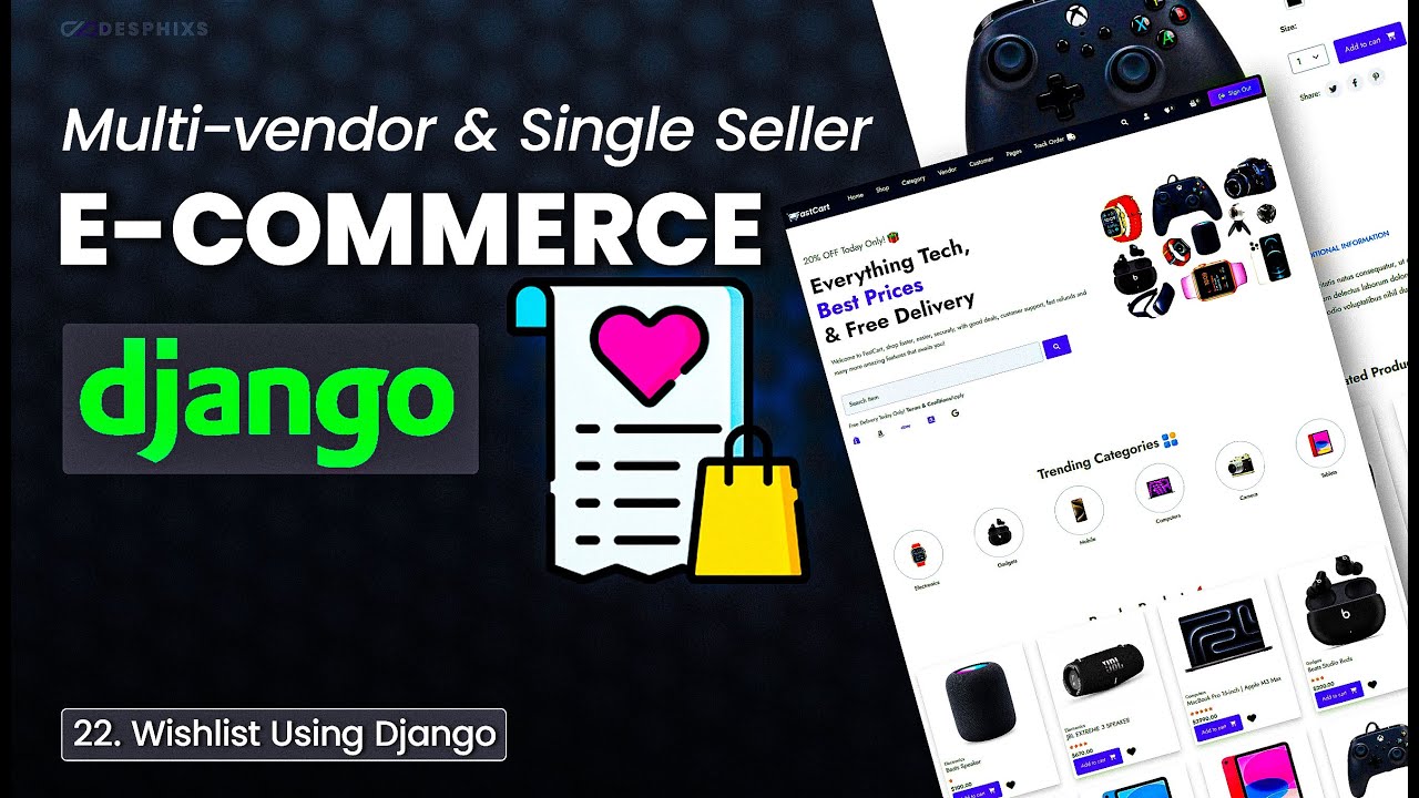 Wishlist using Django in E-commerce Website - EP 22 - YouTube
