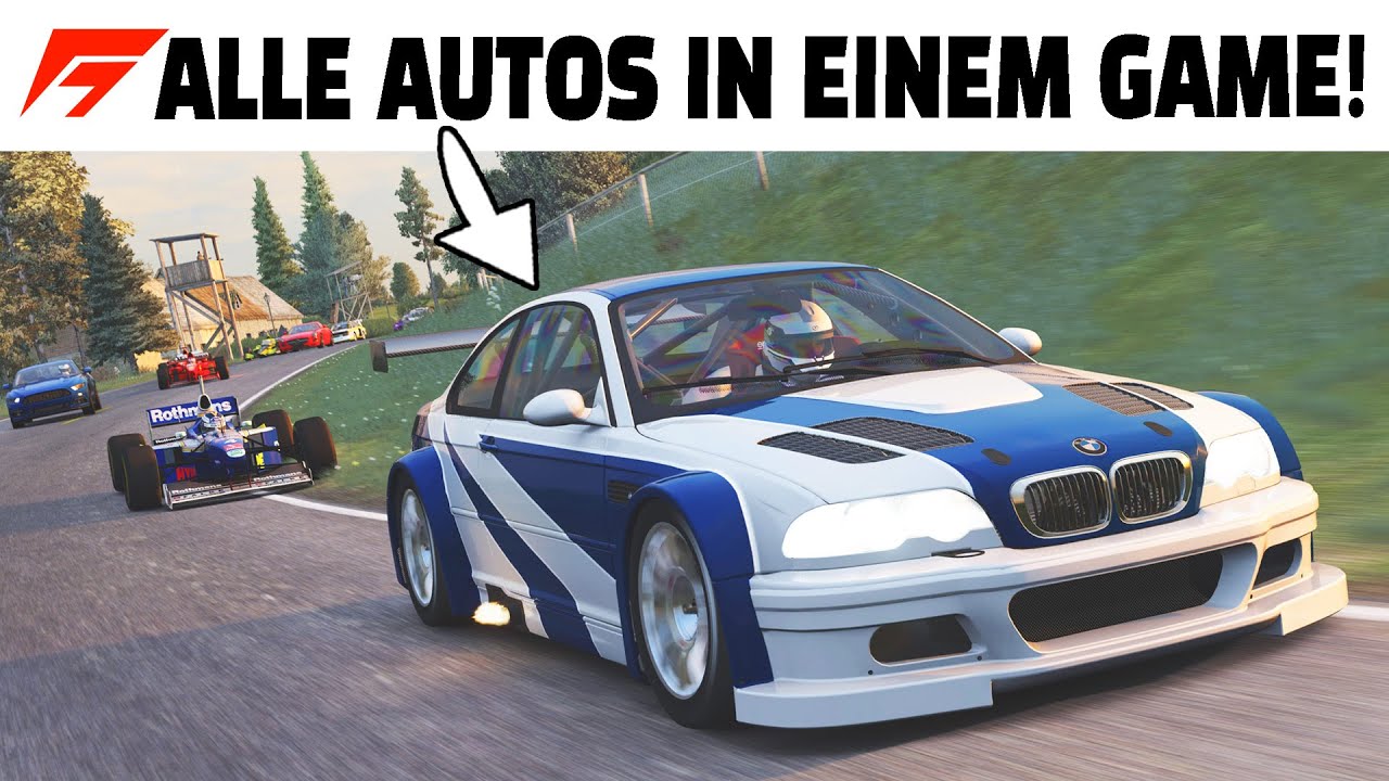 Autos der beliebtesten Rennspiele in einem Straßenrennen vereint! - YouTube