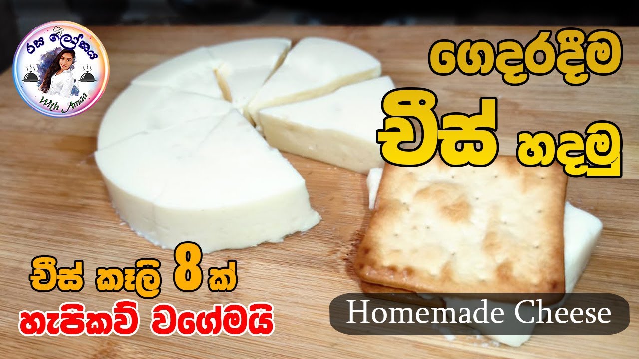 🧀හැපිකව් චීස් රසටම චීස් ගෙදර හදමු | how to make cheese at home |Cheese ...