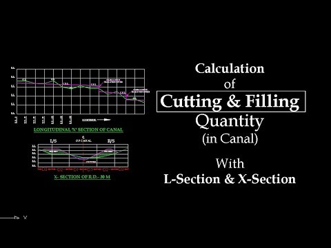 Explain of Canal Cutting & Filling Calculation With L-Secton & X ...