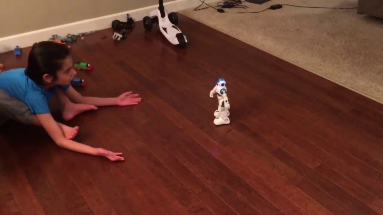 Boy HUGS Robot - YouTube