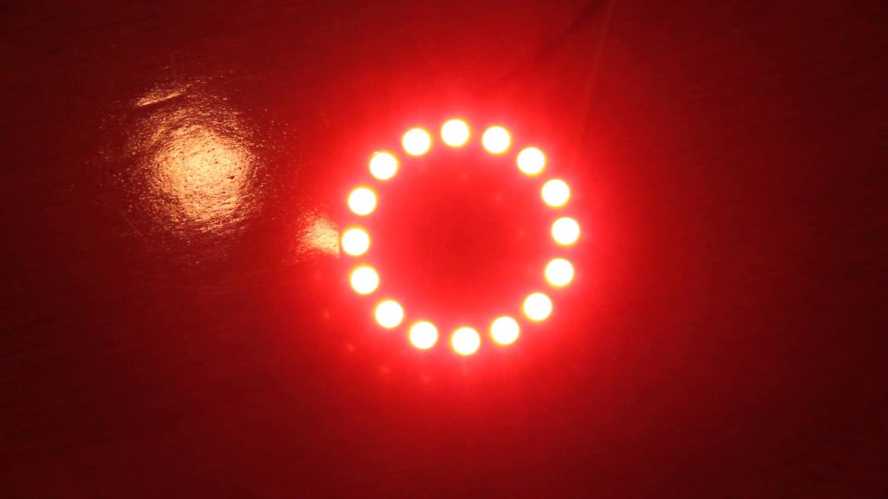 neopixel tail light example with arduino digispark kickstarter - YouTube