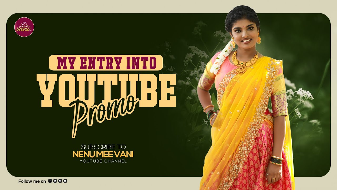 My Entry into Youtube | Actress Vani Reddy | Launching Promo - YouTube