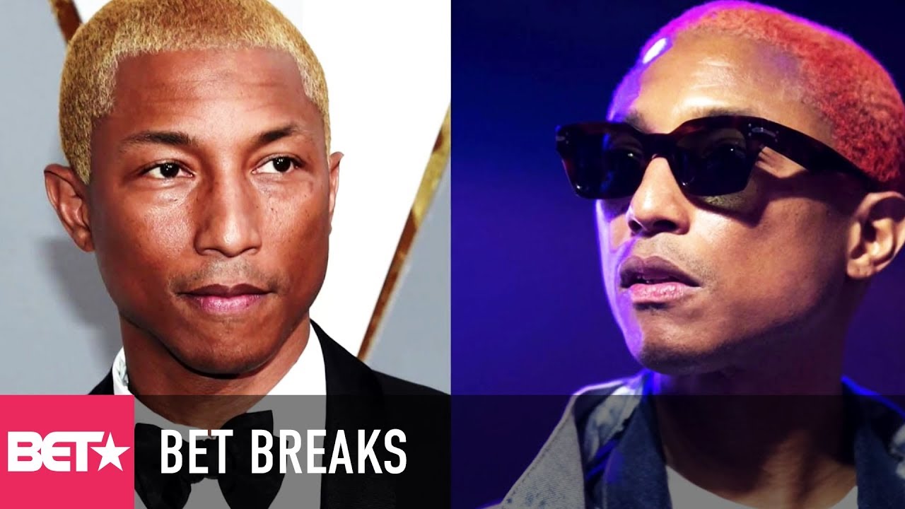 Pharrell Dyes His Hair Orange - BET Breaks - YouTube